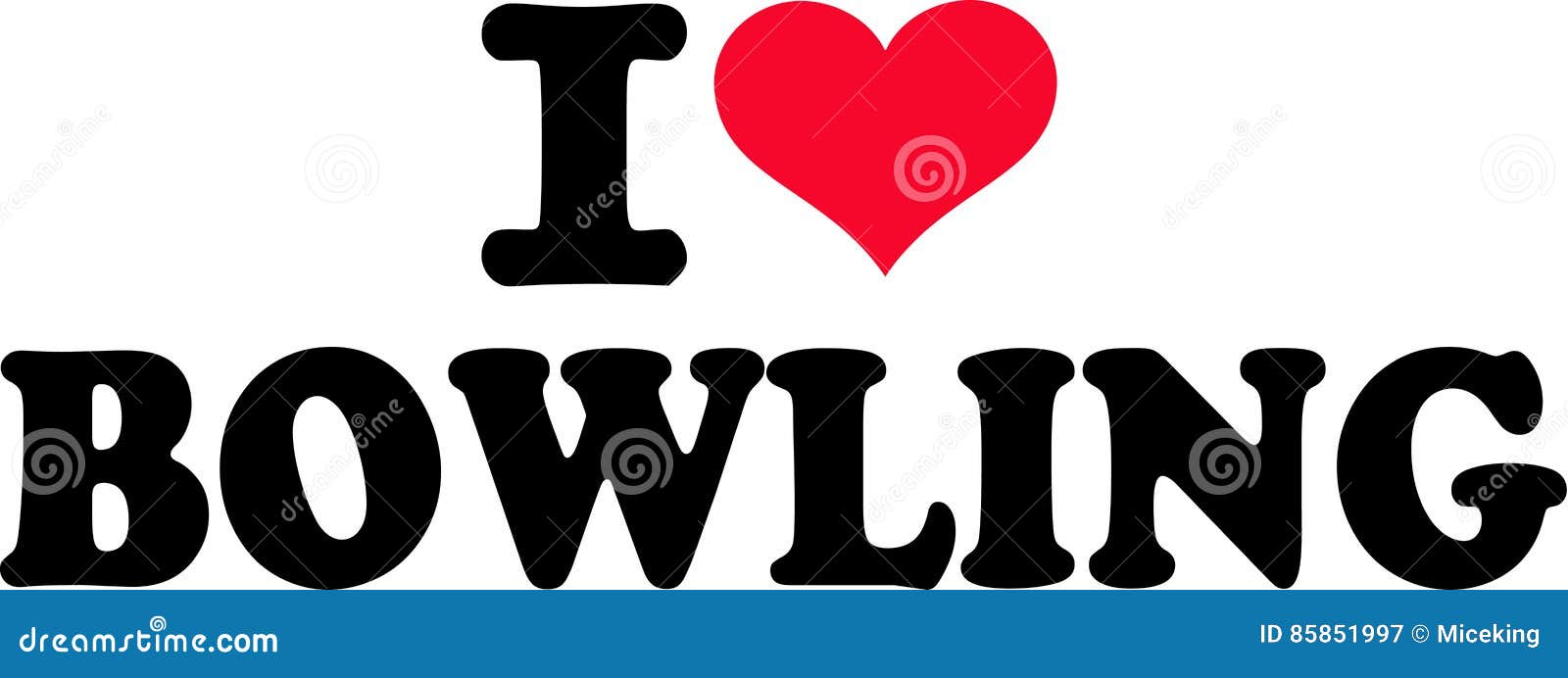 I Heart Bowling stock vector. Illustration of equipment - 85851997