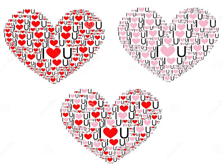 I heart U stock illustration. Illustration of heart, cute - 15875826