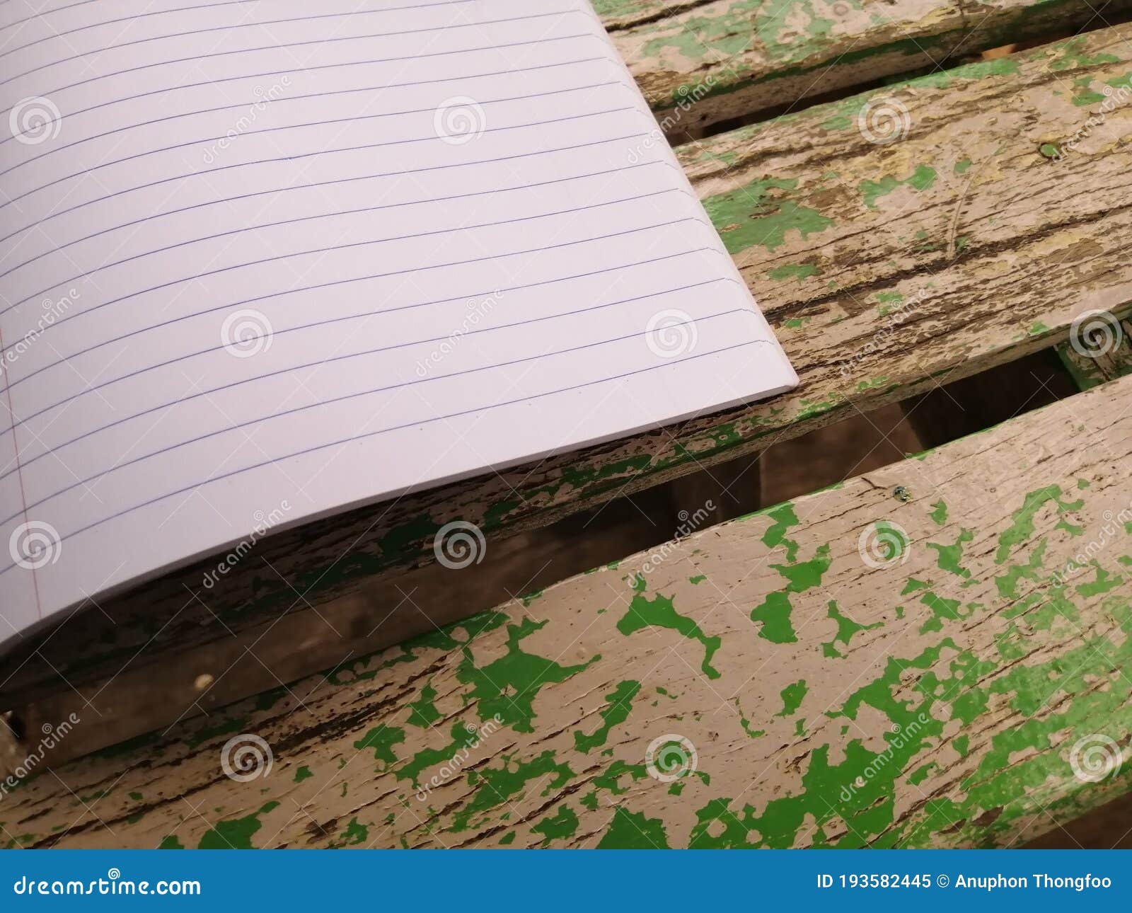 I Hold a Notebook and Open the Pages of the Blank Notebook Stock Image ...