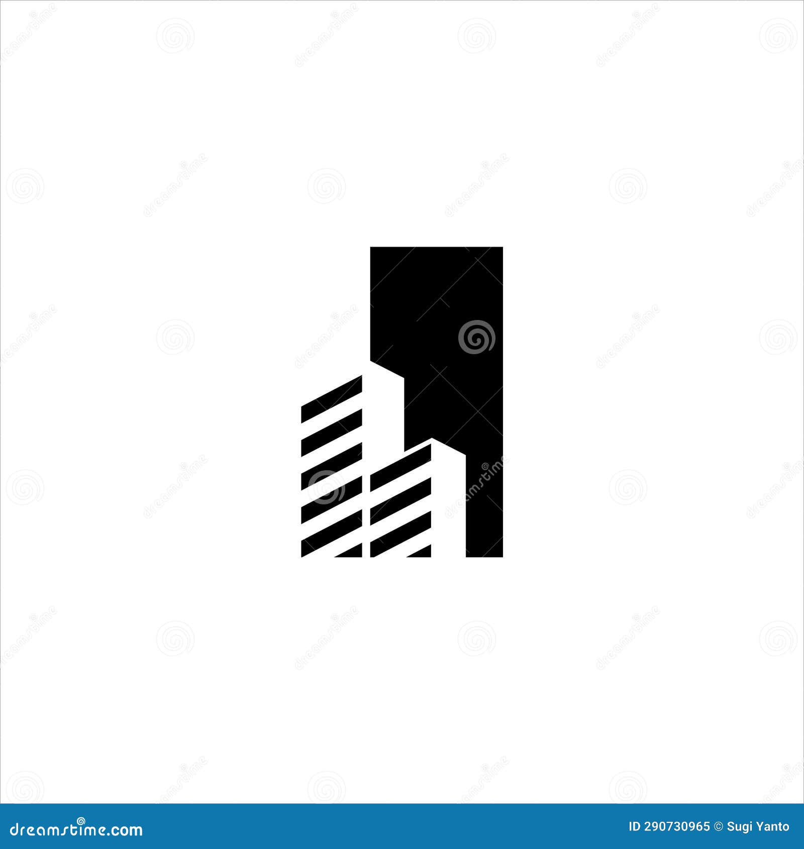 I Initial Building Logo Design Vector Symbol Graphic Stock Illustration ...