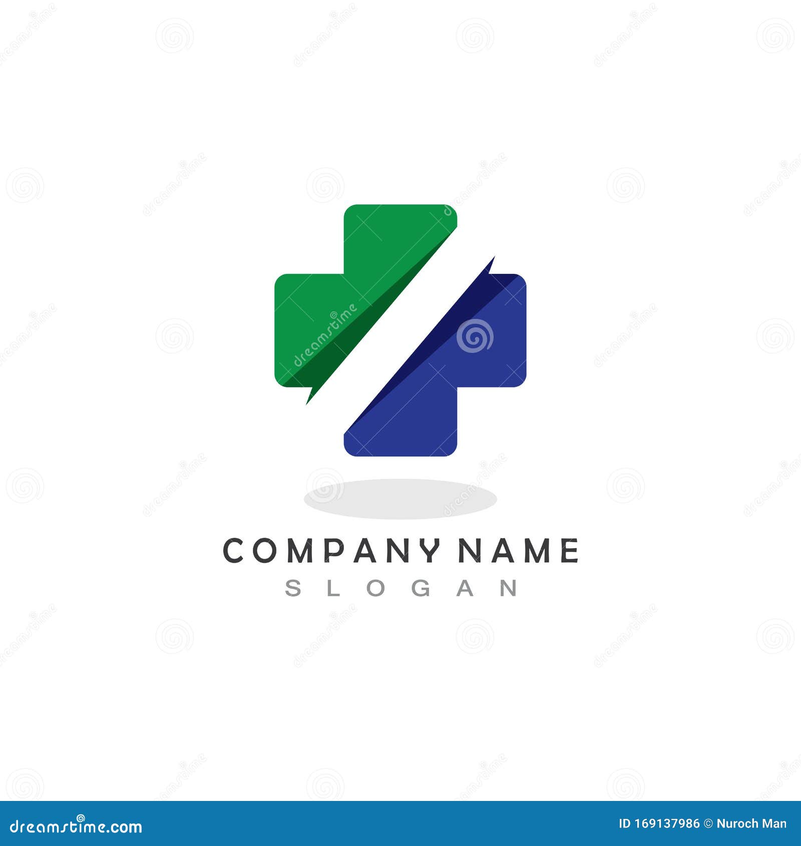 I Initial Letter Cross Medical Logo Vector Template. Stock Vector ...