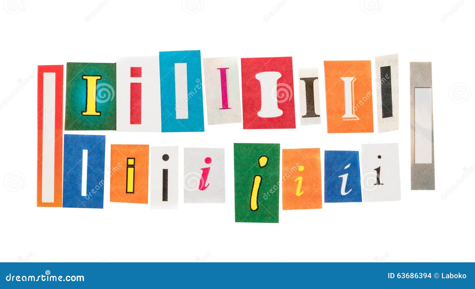 I inscription letters set stock photo. Image of subtitles - 63686394