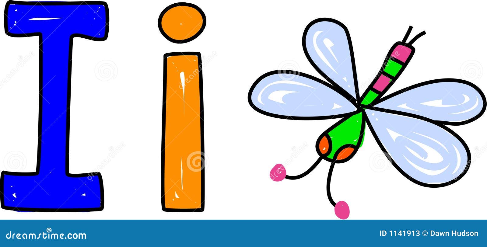 I is for insect stock vector. Illustration of alphabet - 1141913