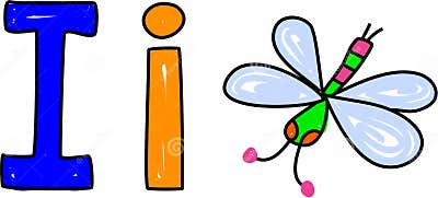 I is for insect stock vector. Illustration of alphabet - 1141913
