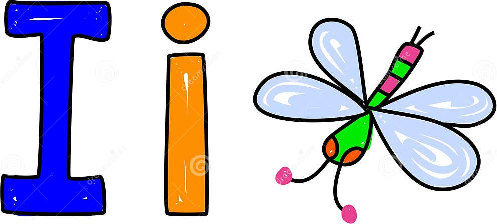 I is for insect stock vector. Illustration of alphabet - 1141913