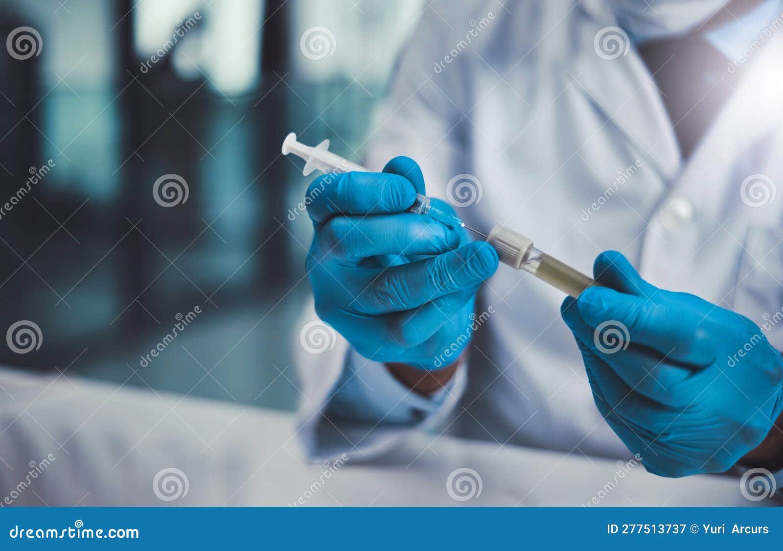 I Just Need a Little To Come through. an Unrecognizable Scientist ...