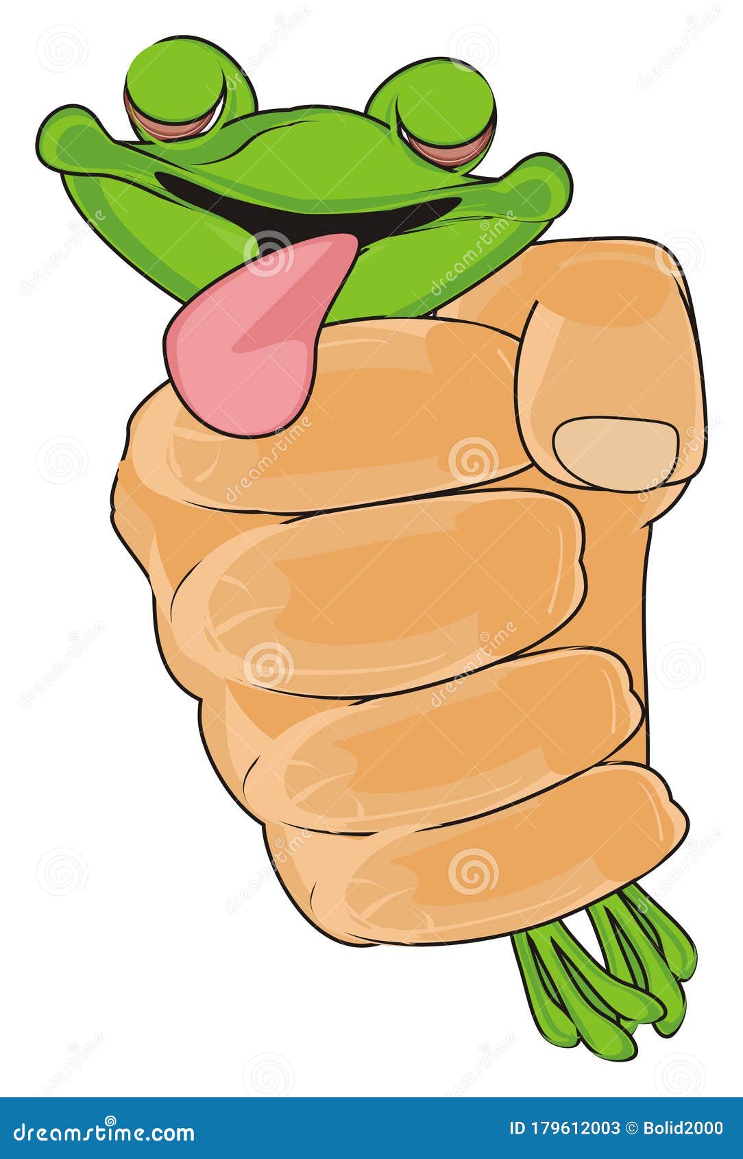 I killed the frog stock illustration. Illustration of humor - 179612003