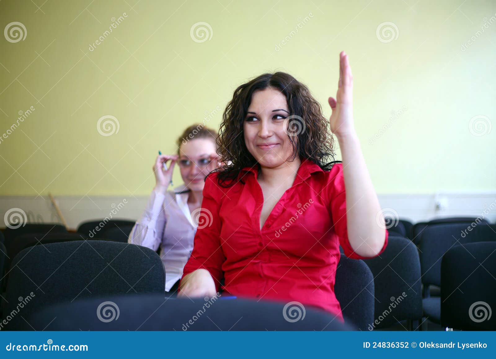 I know the answer stock photo. Image of teacher, knowledge - 24836352