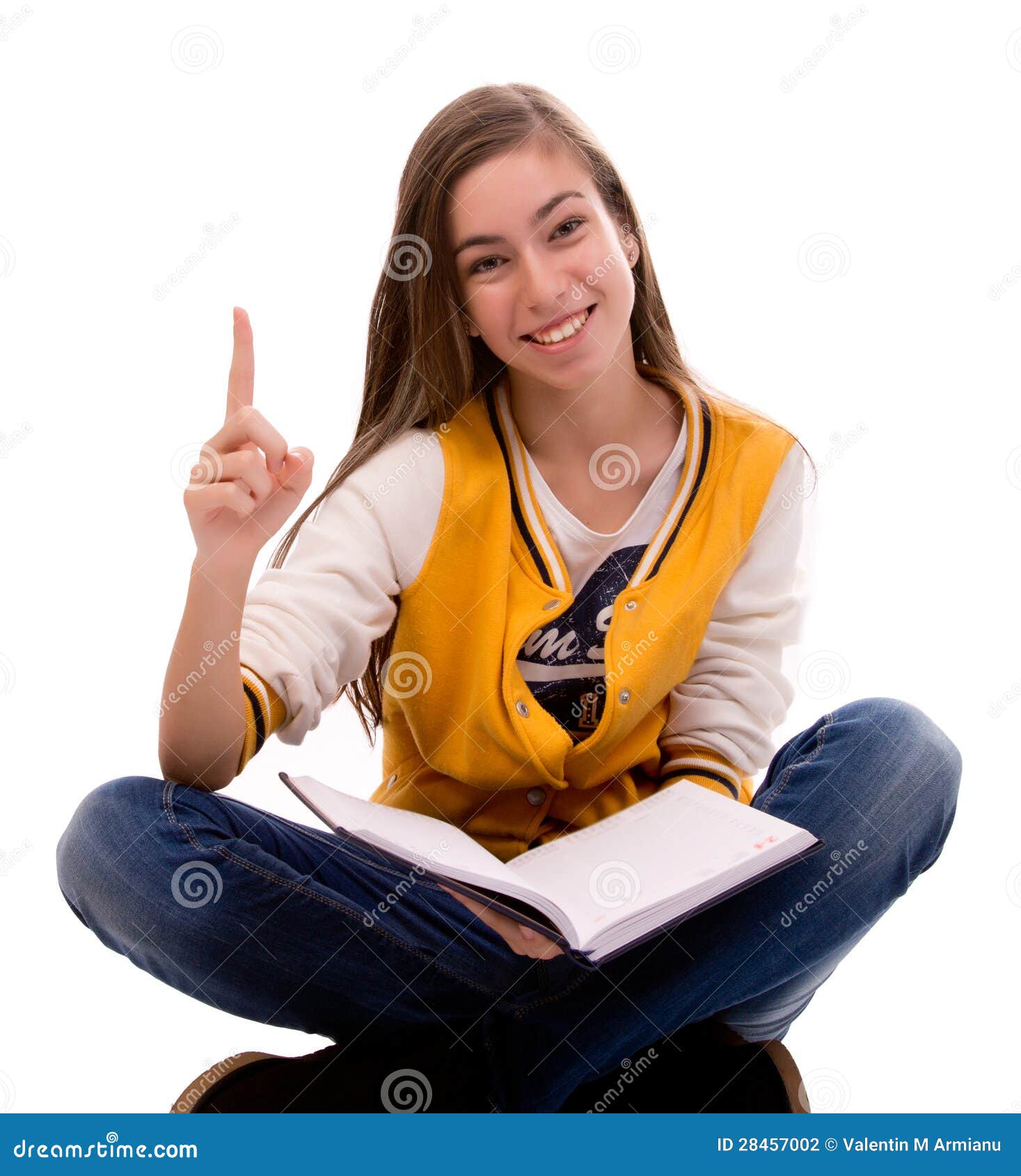 I know the answer stock photo. Image of isolated, smile - 28457002