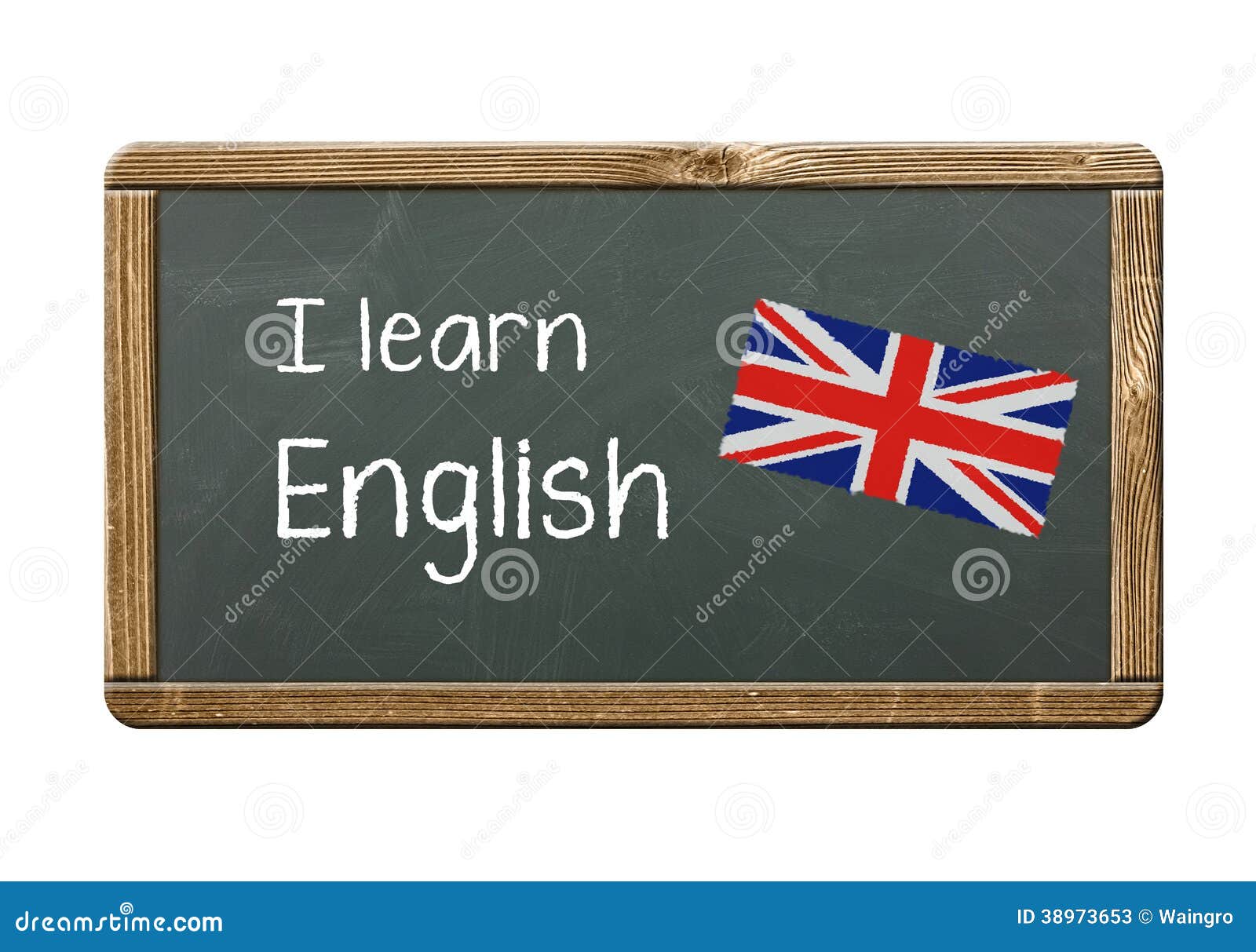 I learn English stock illustration. Illustration of message - 38973653