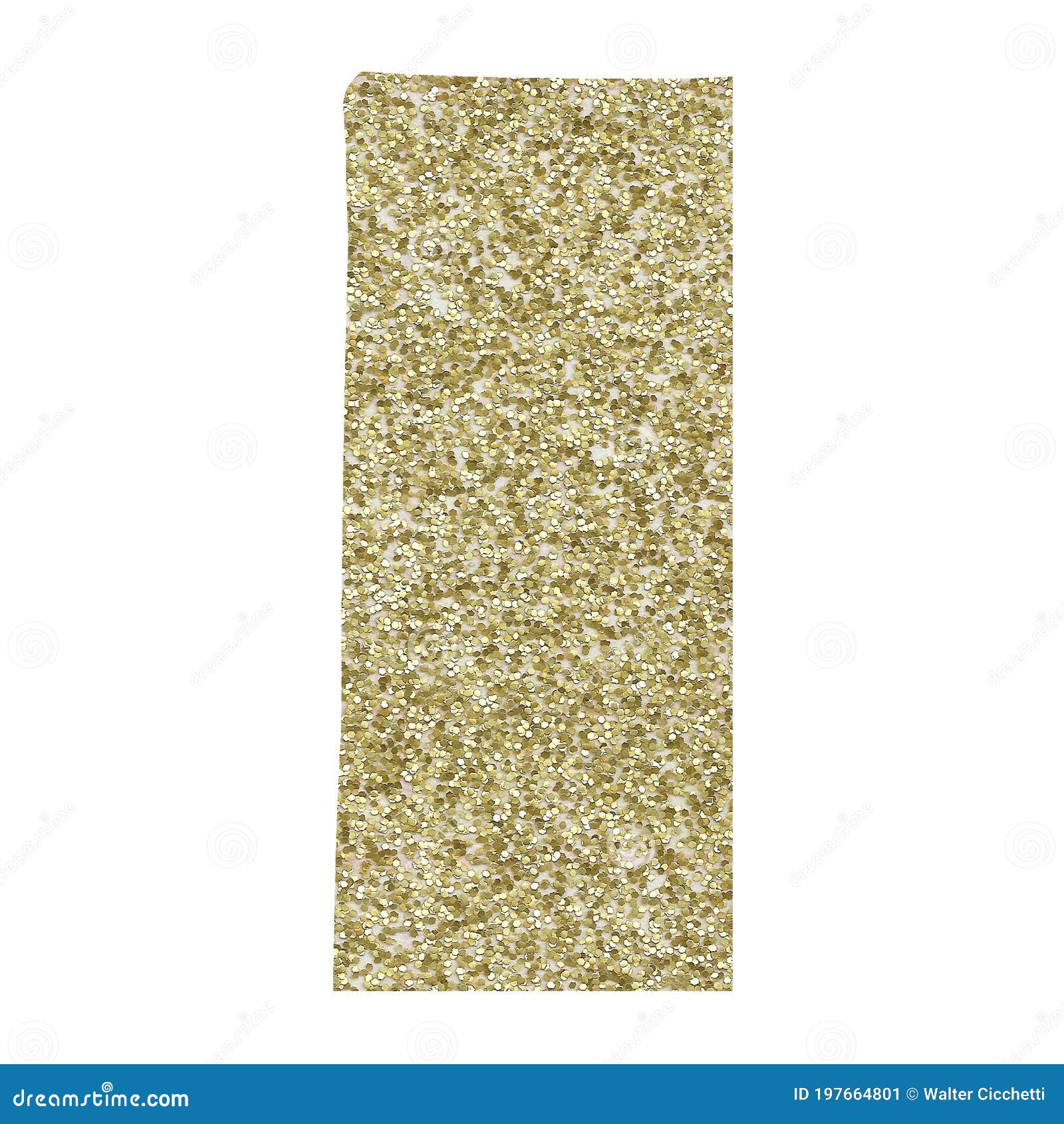 I - Letter of the Alphabet, Gold Glitter on White Background Stock ...