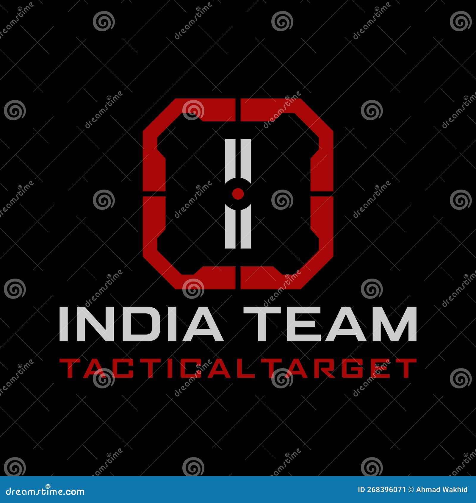 I Letter Tactical Military Target Logo Design Stock Illustration ...