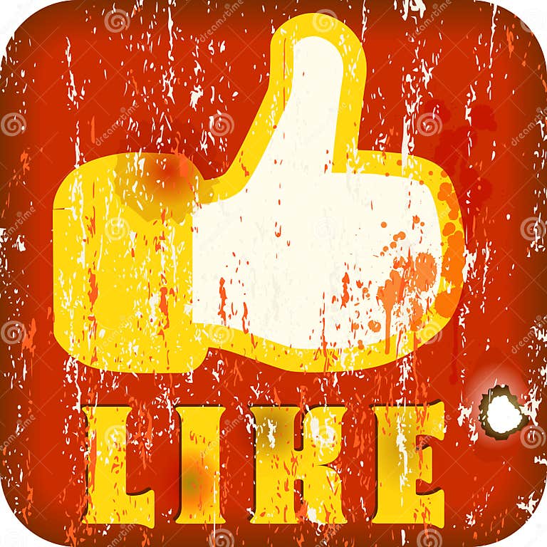 I like button stock vector. Illustration of like, network - 27141399