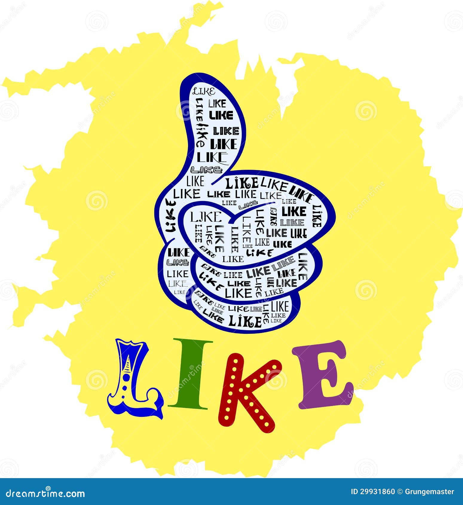 I like thumb stock vector. Illustration of good, symbol - 29931860