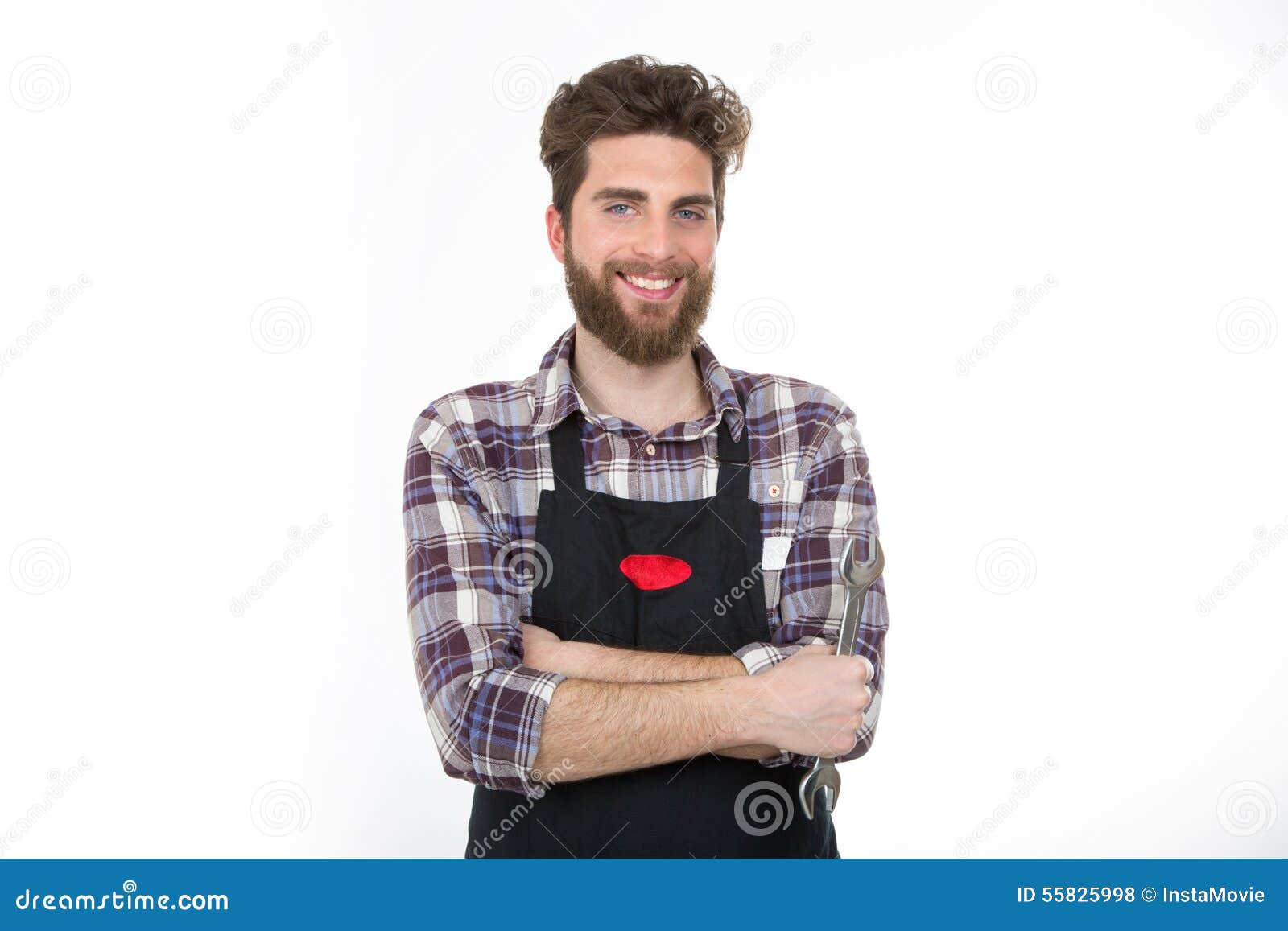 I like my job stock photo. Image of looking, toothy, color - 55825998