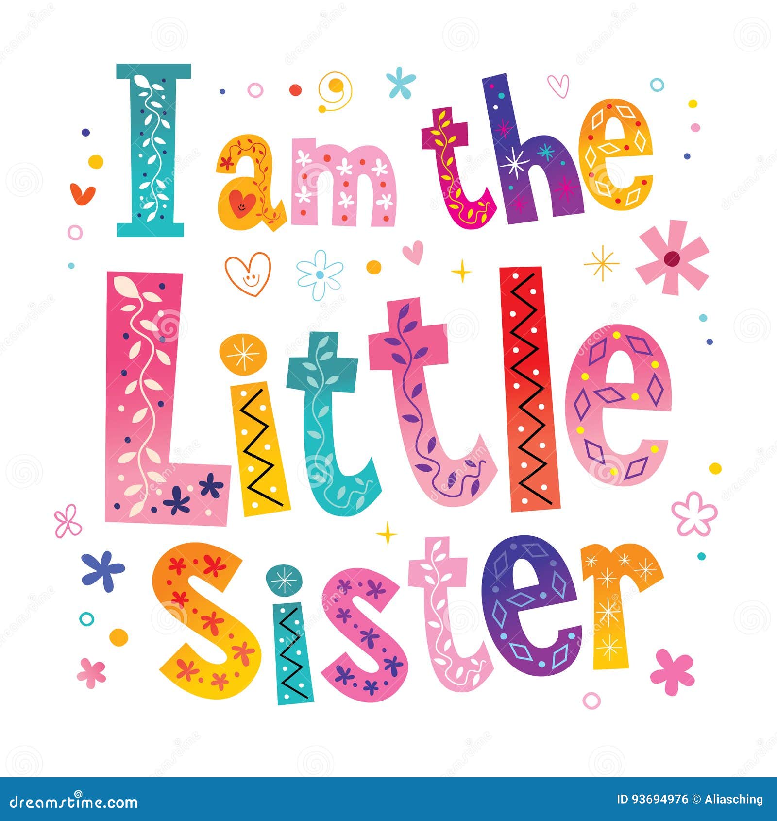 I Am Little Sister Clip Art
