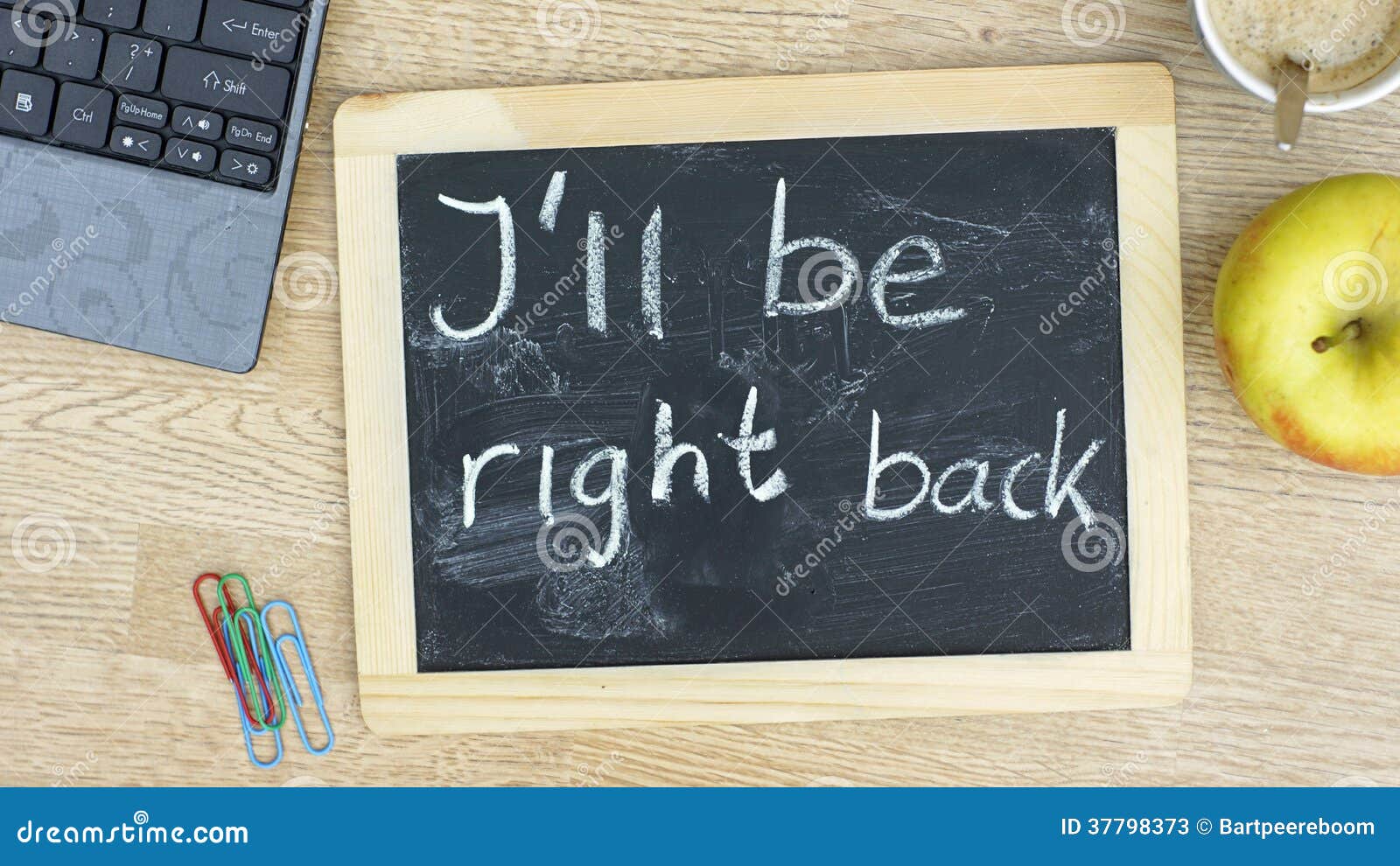 I'll Be Right Back Stock Photos - Image: 37798373