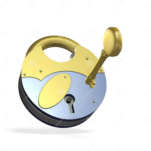 I lock the key. stock illustration. Illustration of locking - 31307376