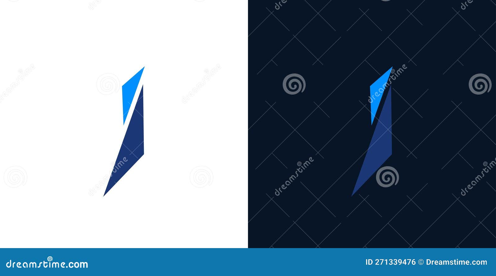 I Logo Design Simple and Modern Stock Vector - Illustration of monogram ...