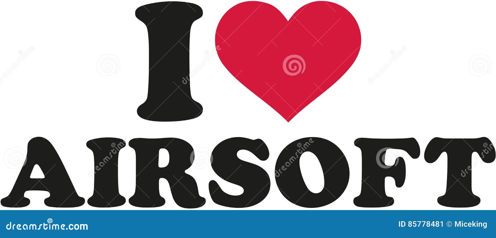 I love airsoft stock vector. Illustration of love, uniform - 85778481