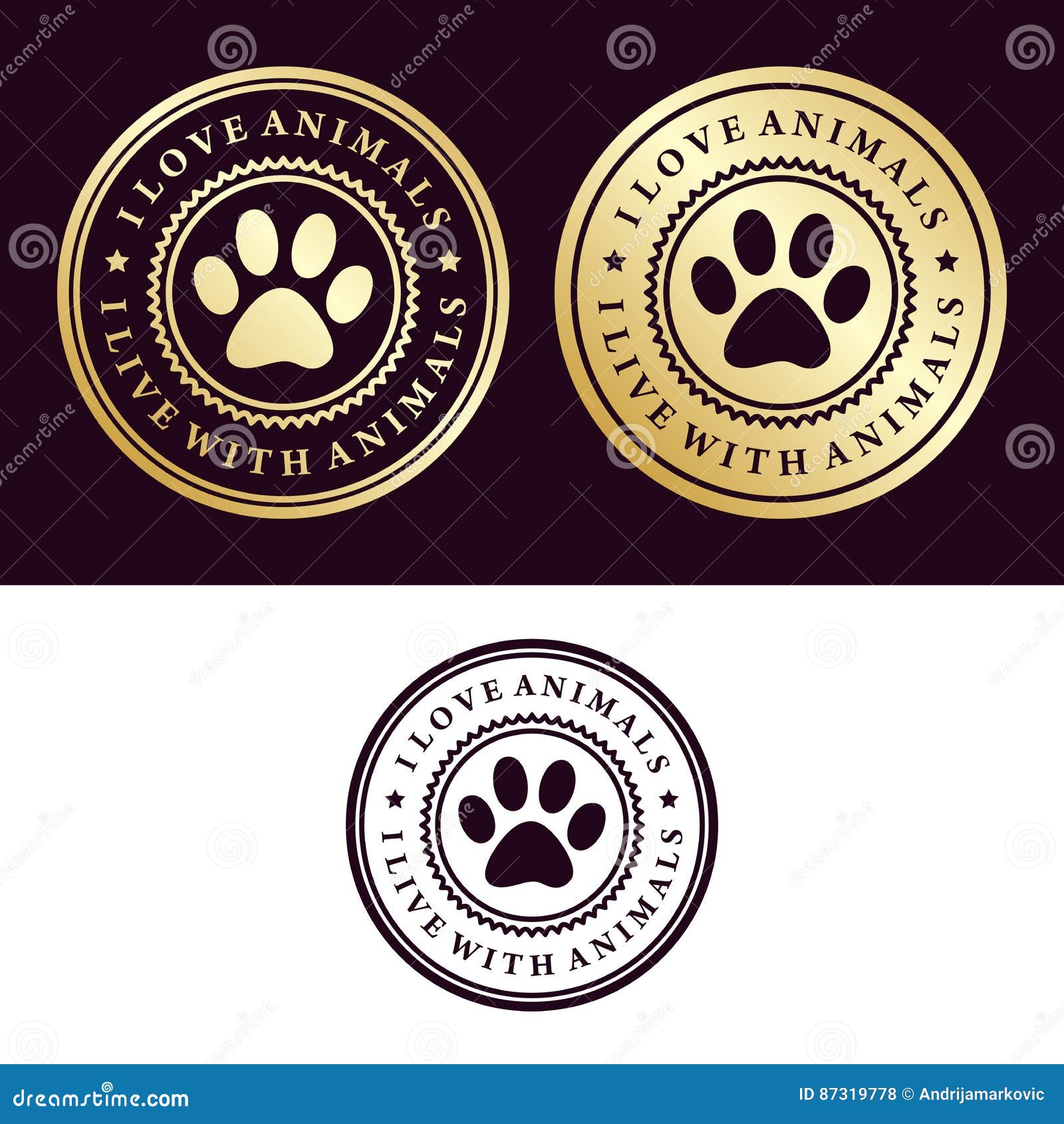 I love animals stock vector. Illustration of love, burgundy - 87319778