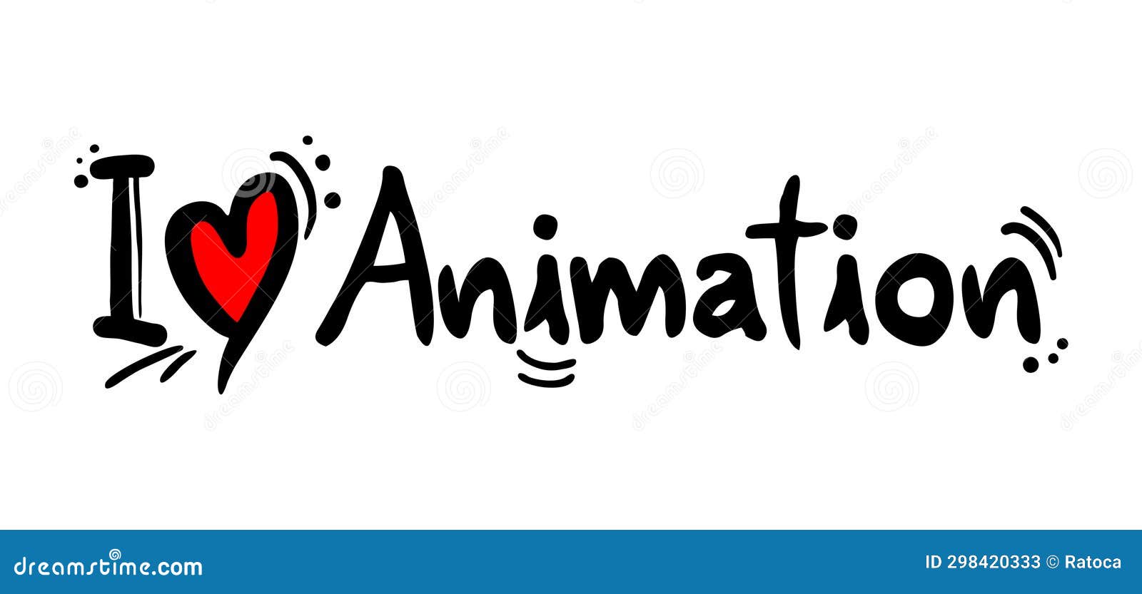 I love animation stock vector. Illustration of idea - 298420333
