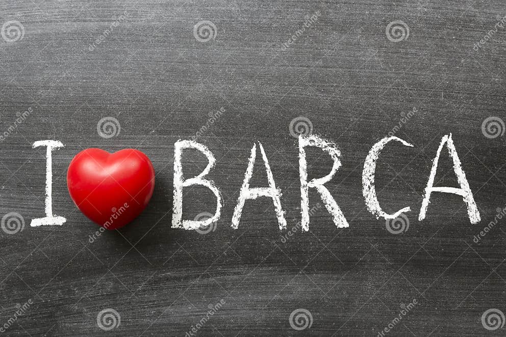I love Barca stock image. Image of sport, relationship - 29197985