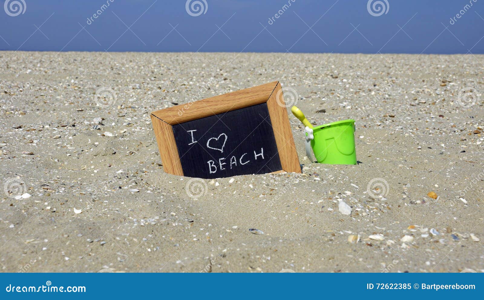 I love the beach stock image. Image of letters, written - 72622385