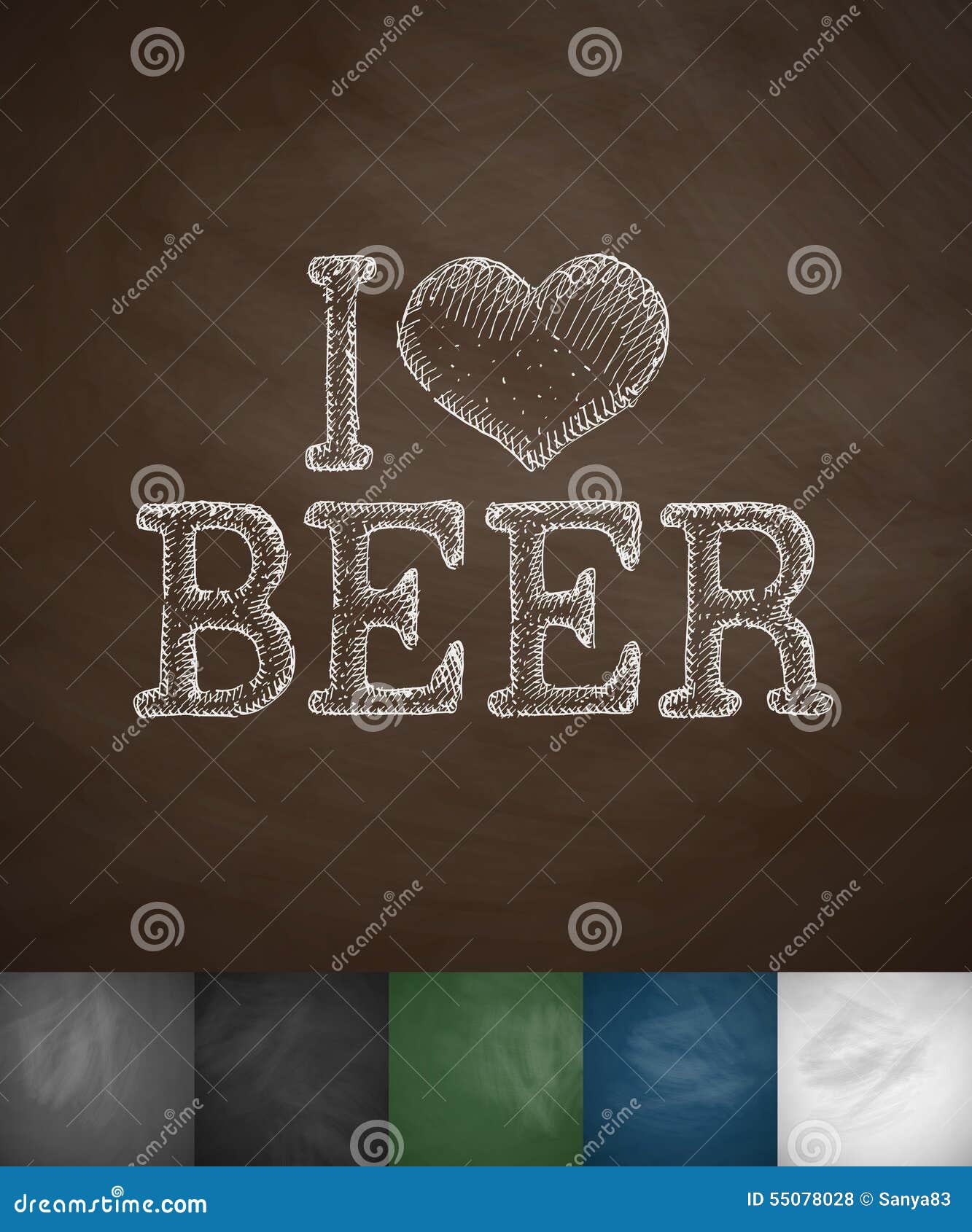 I love beer icon stock vector. Illustration of lithography - 55078028