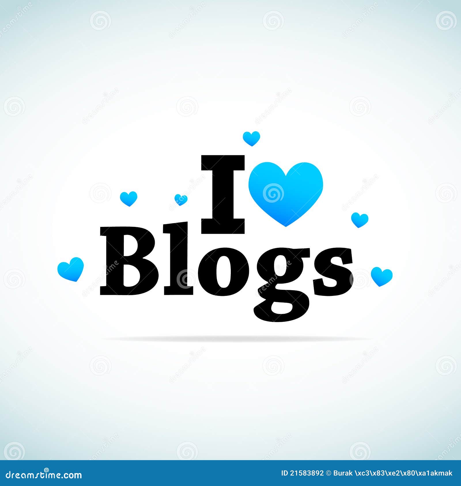 I Love Blogs stock vector. Illustration of love, communicate - 21583892