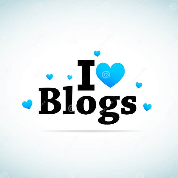 I Love Blogs stock vector. Illustration of love, communicate - 21583892