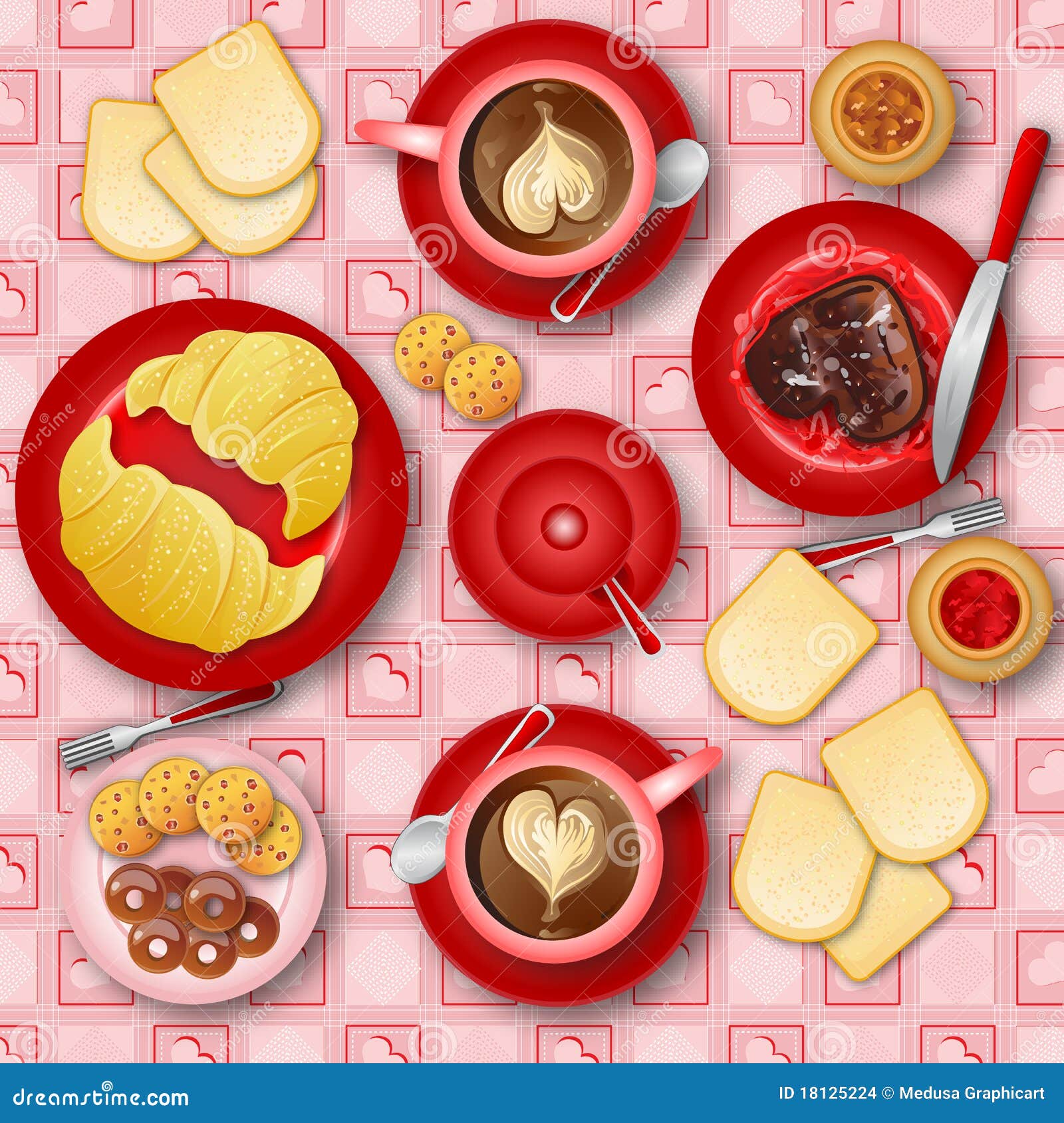 I love breakfast stock illustration. Illustration of coffe - 18125224