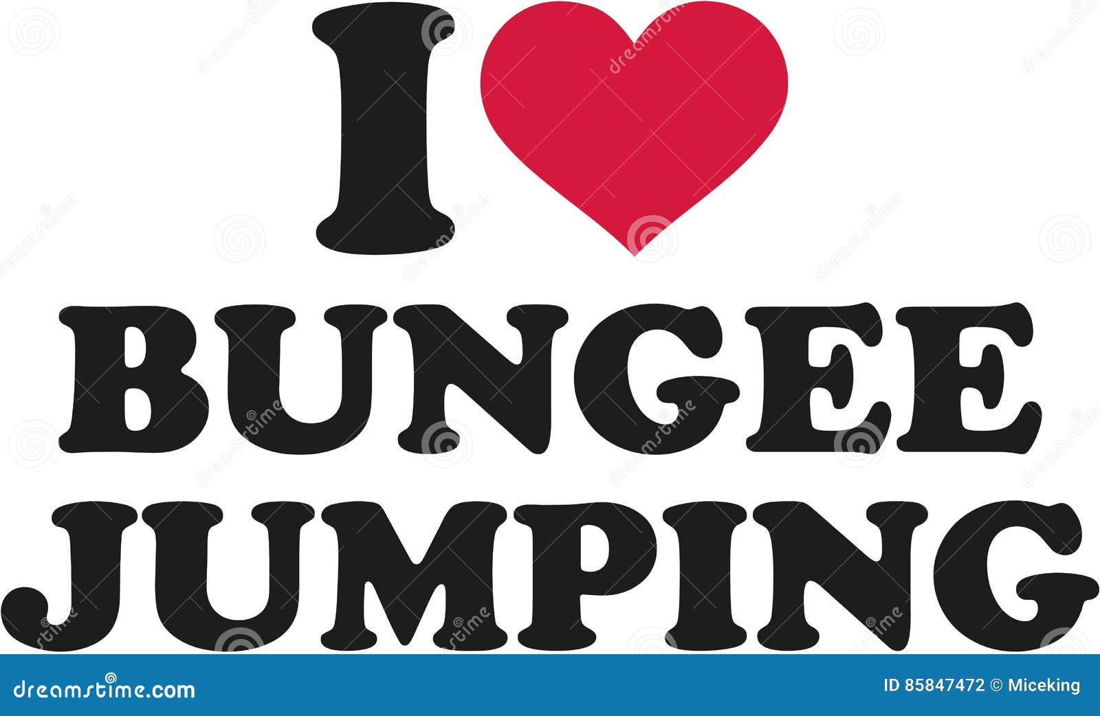I love Bungee jumping stock vector. Illustration of jumping - 85847472