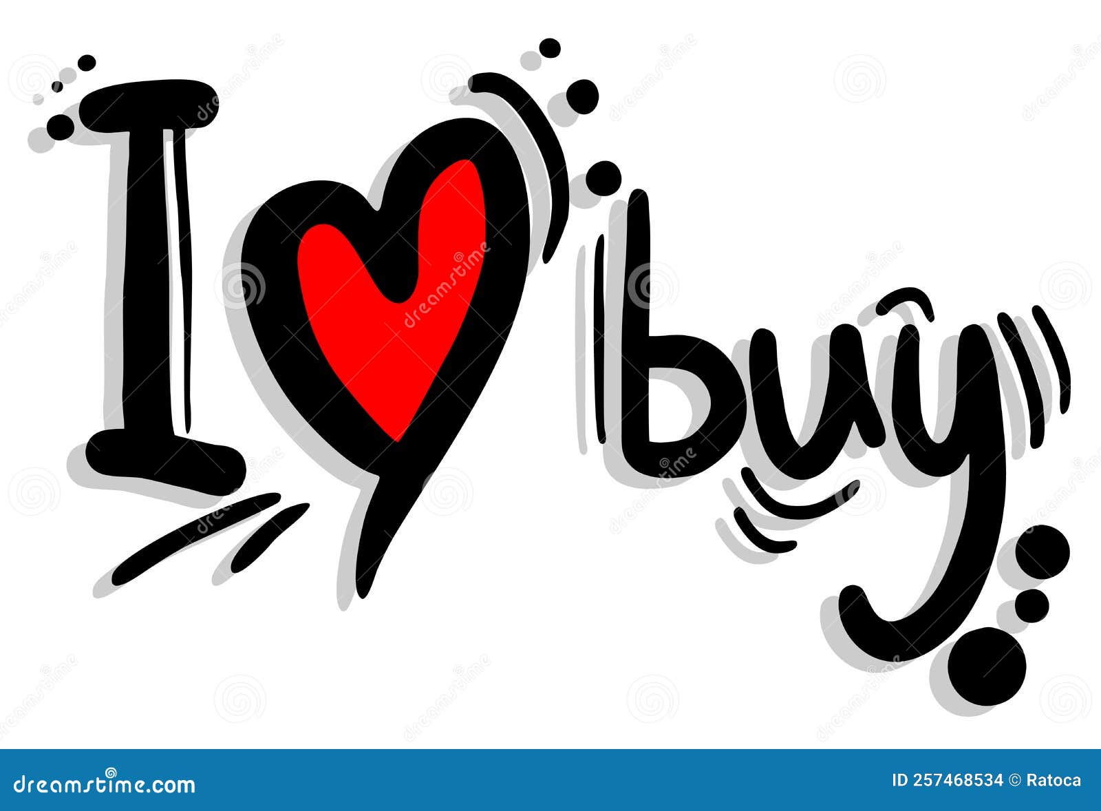 I love buy stock vector. Illustration of booming, money - 257468534