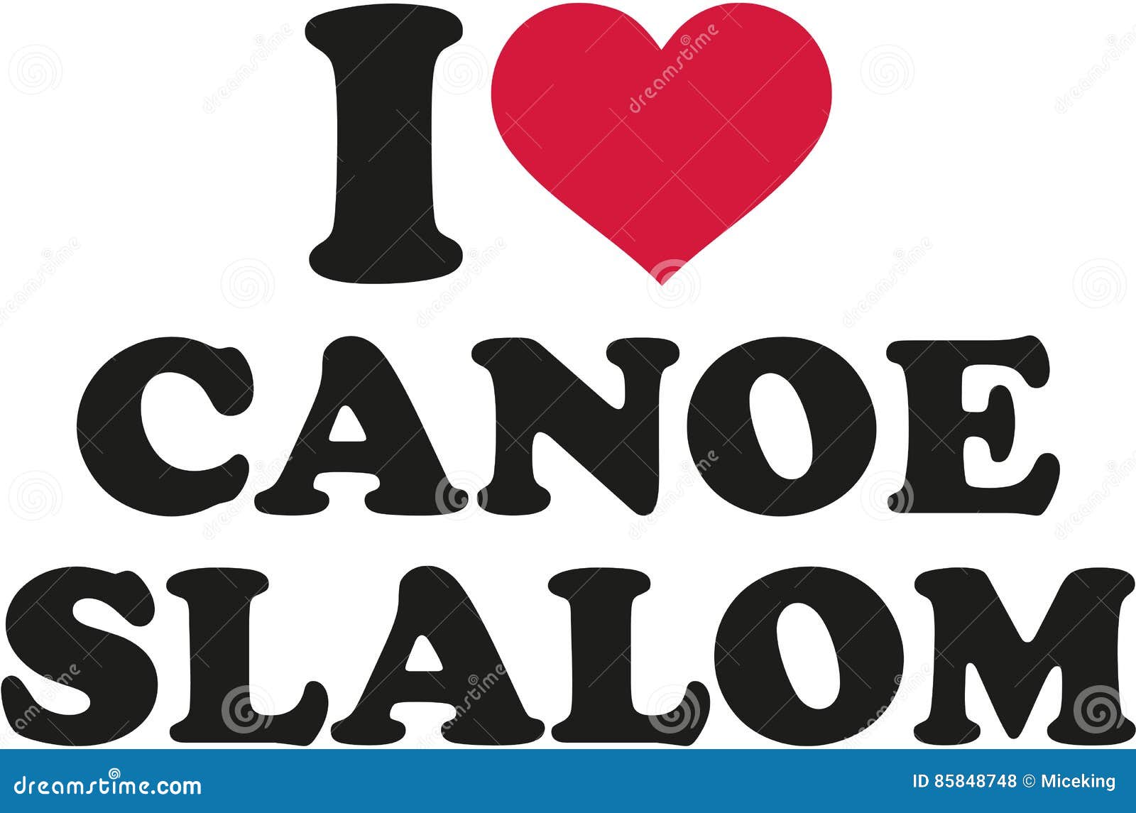 Canoe Slalom Silhouette With Word Vector Illustration | CartoonDealer ...