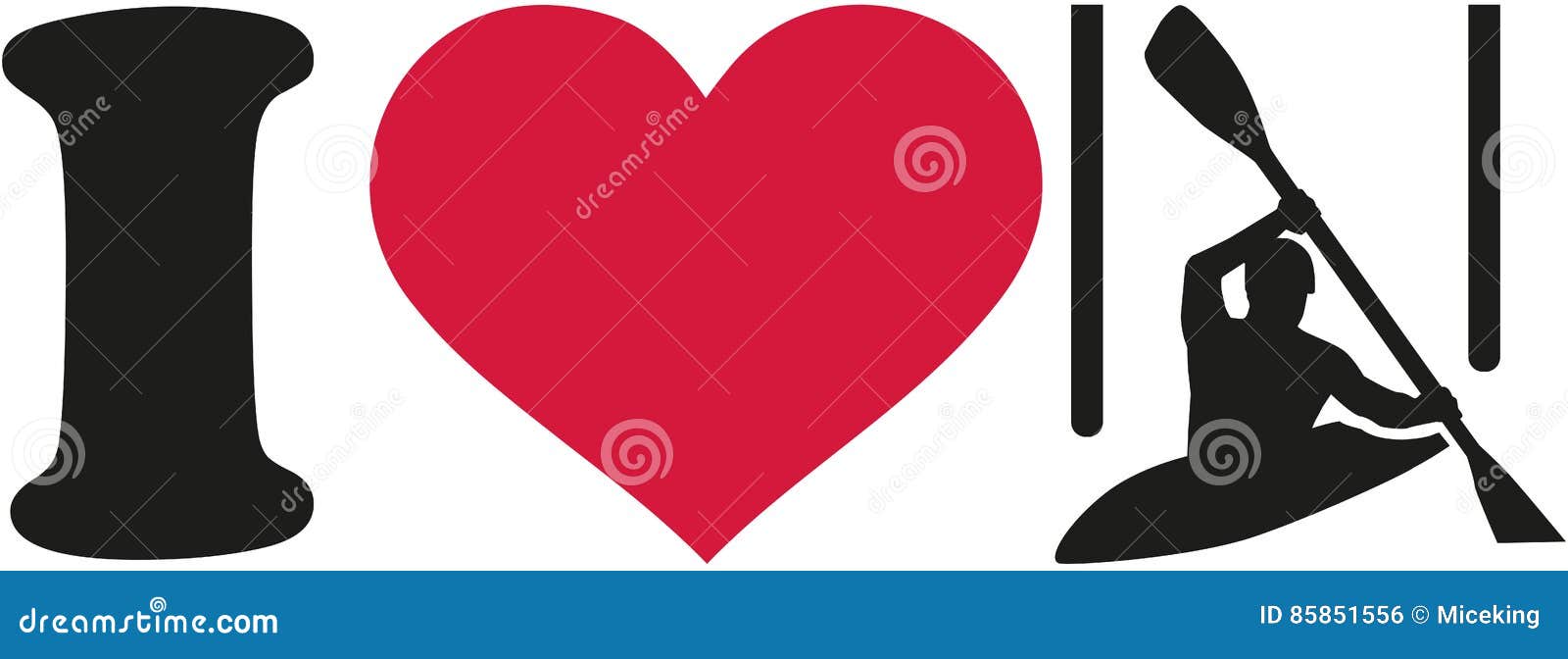 Canoe Slalom Silhouette With Word Vector Illustration | CartoonDealer ...