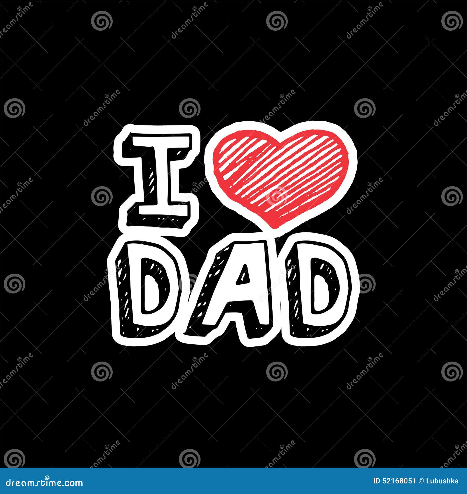 I love stock vector. Illustration of isolated, decoration - 52168051