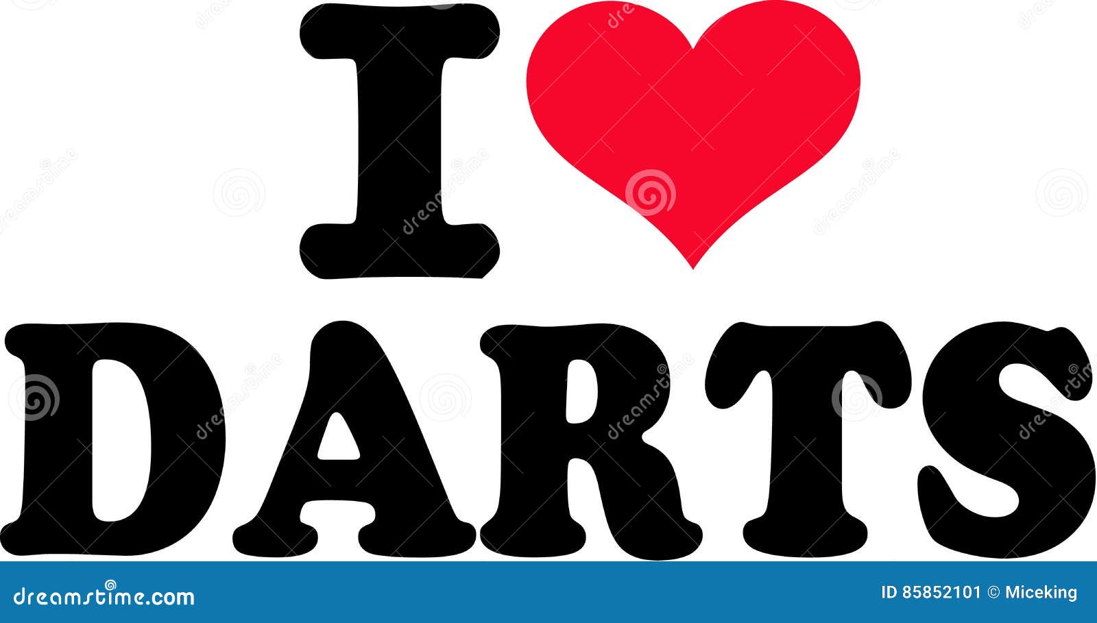 I love Darts stock vector. Illustration of winner, sport - 85852101