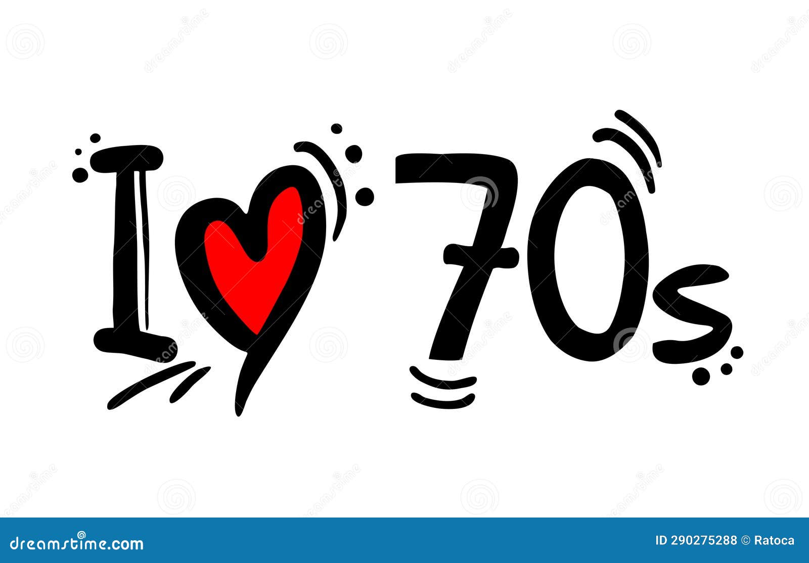 I Love 90s Decade Symbol Vector Illustration | CartoonDealer.com #223202874