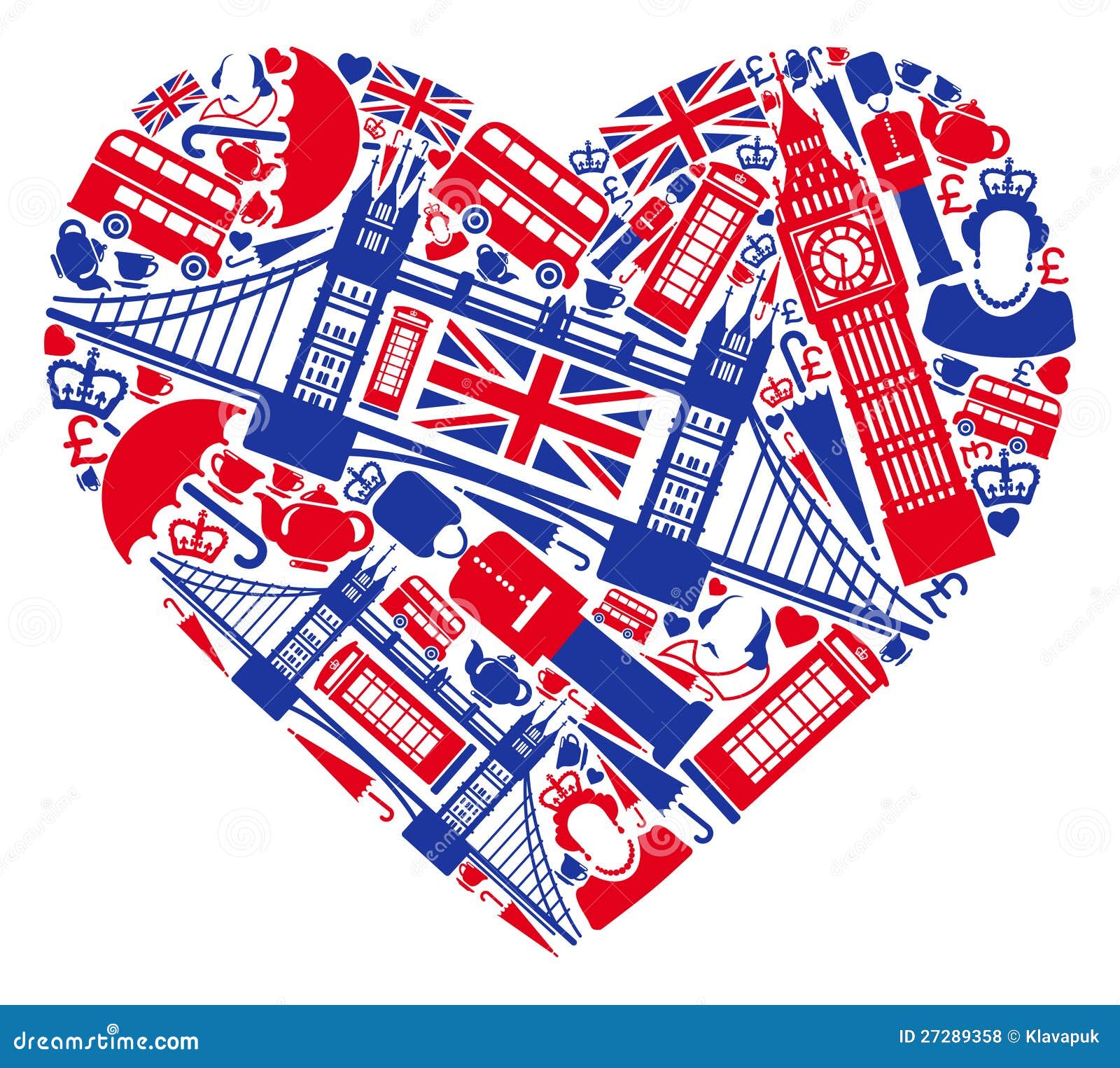 I love England! stock vector. Image of english, culture - 27289358