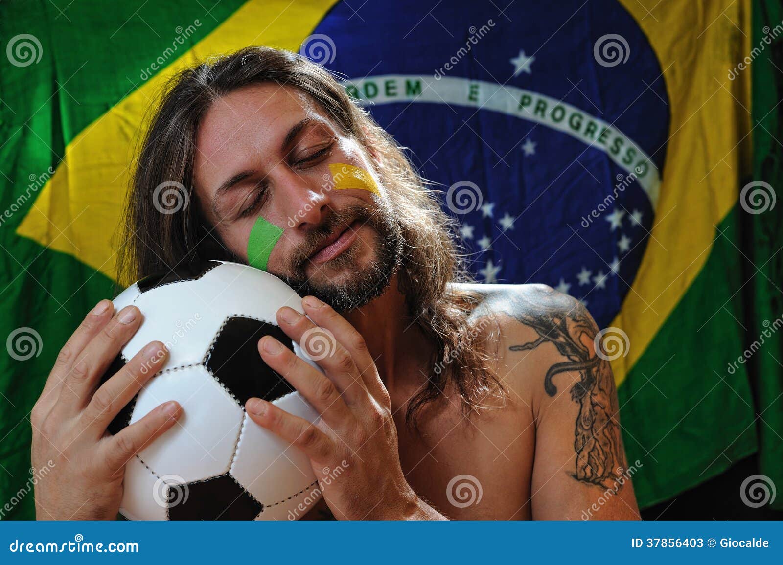 I love football stock image. Image of flag, brown, sport - 37856403