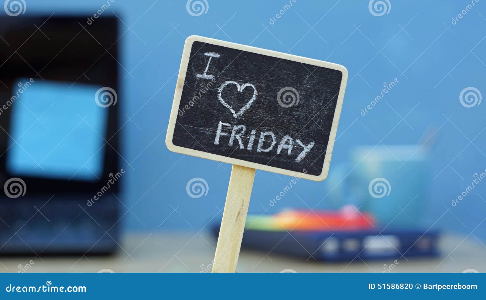 I love friday stock photo. Image of message, concept - 51586820