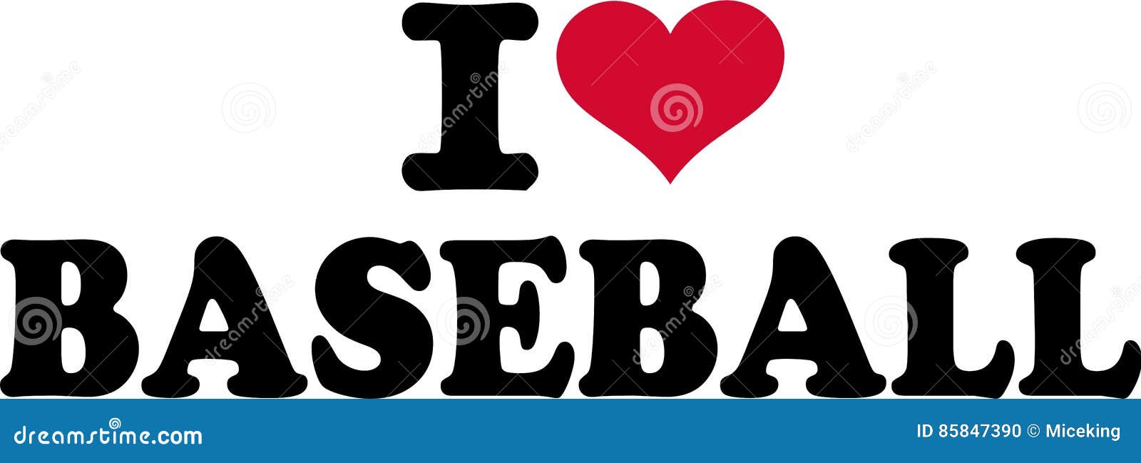 I love Heart Baseball stock vector. Illustration of icon - 85847390