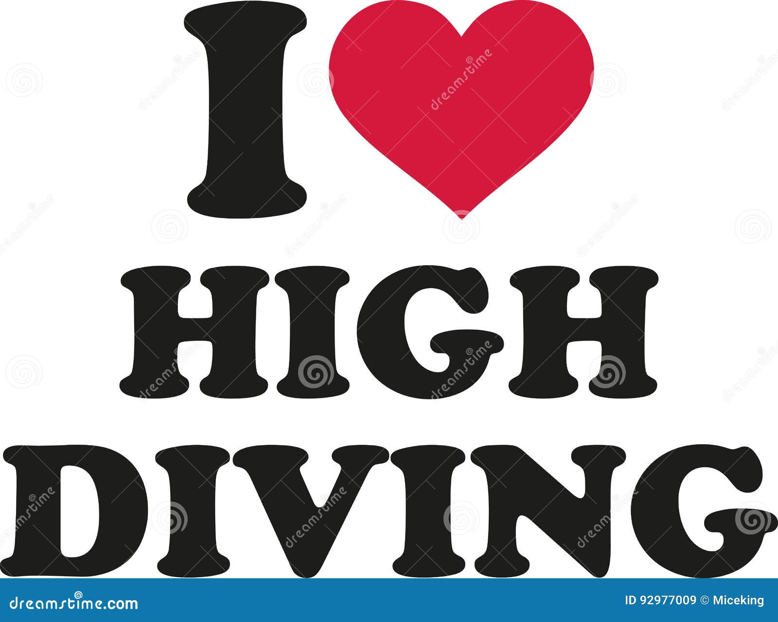 I love high diving stock vector. Illustration of symbol - 92977009