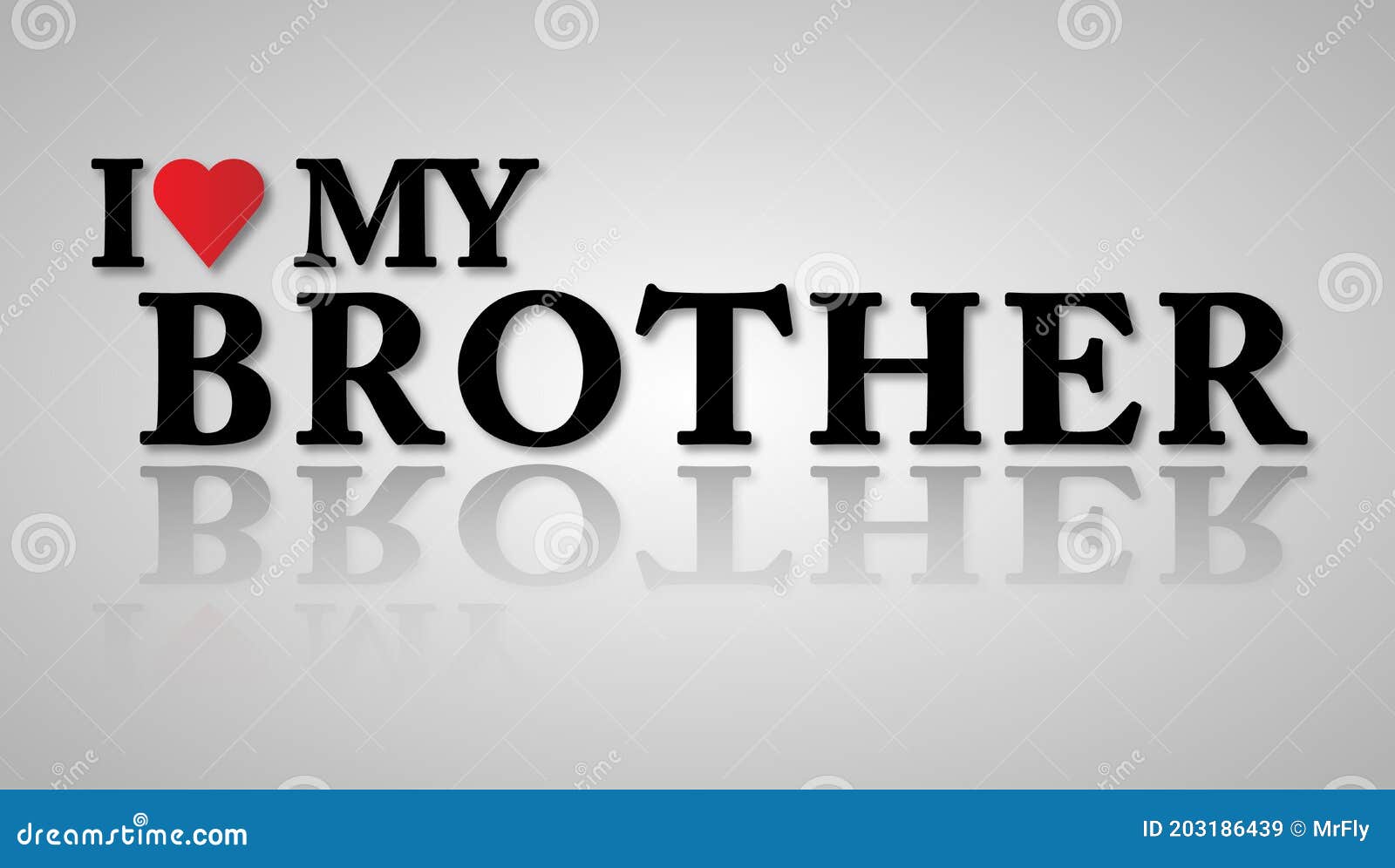 I Love My Brother Unique, Vector Illustration Stock Vector ...