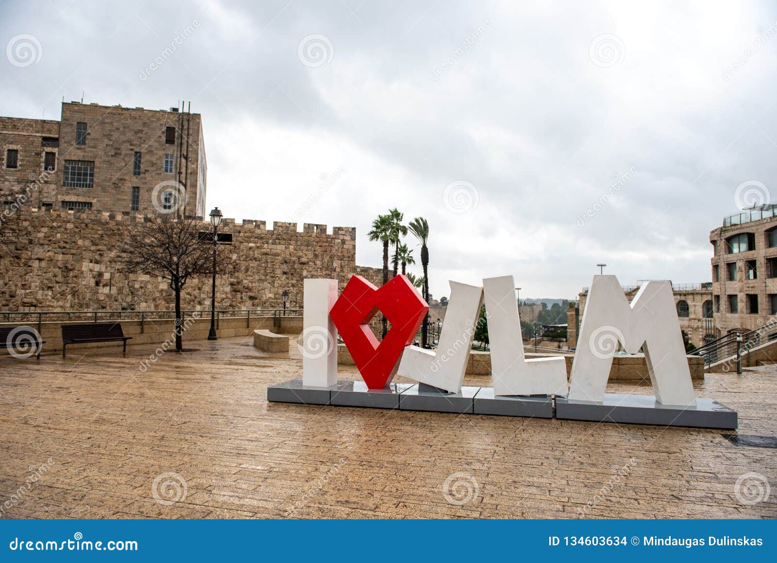 I Love Jerusalem Sign in Jerusalem Stock Photo - Image of heart, israel ...