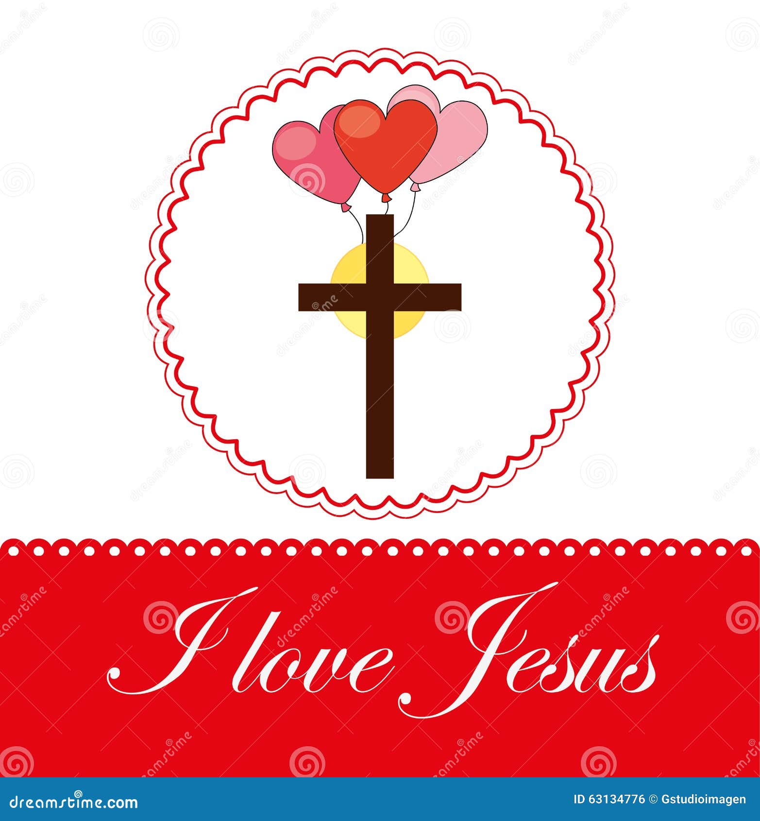 I love jesus design stock vector. Illustration of signs - 63134776
