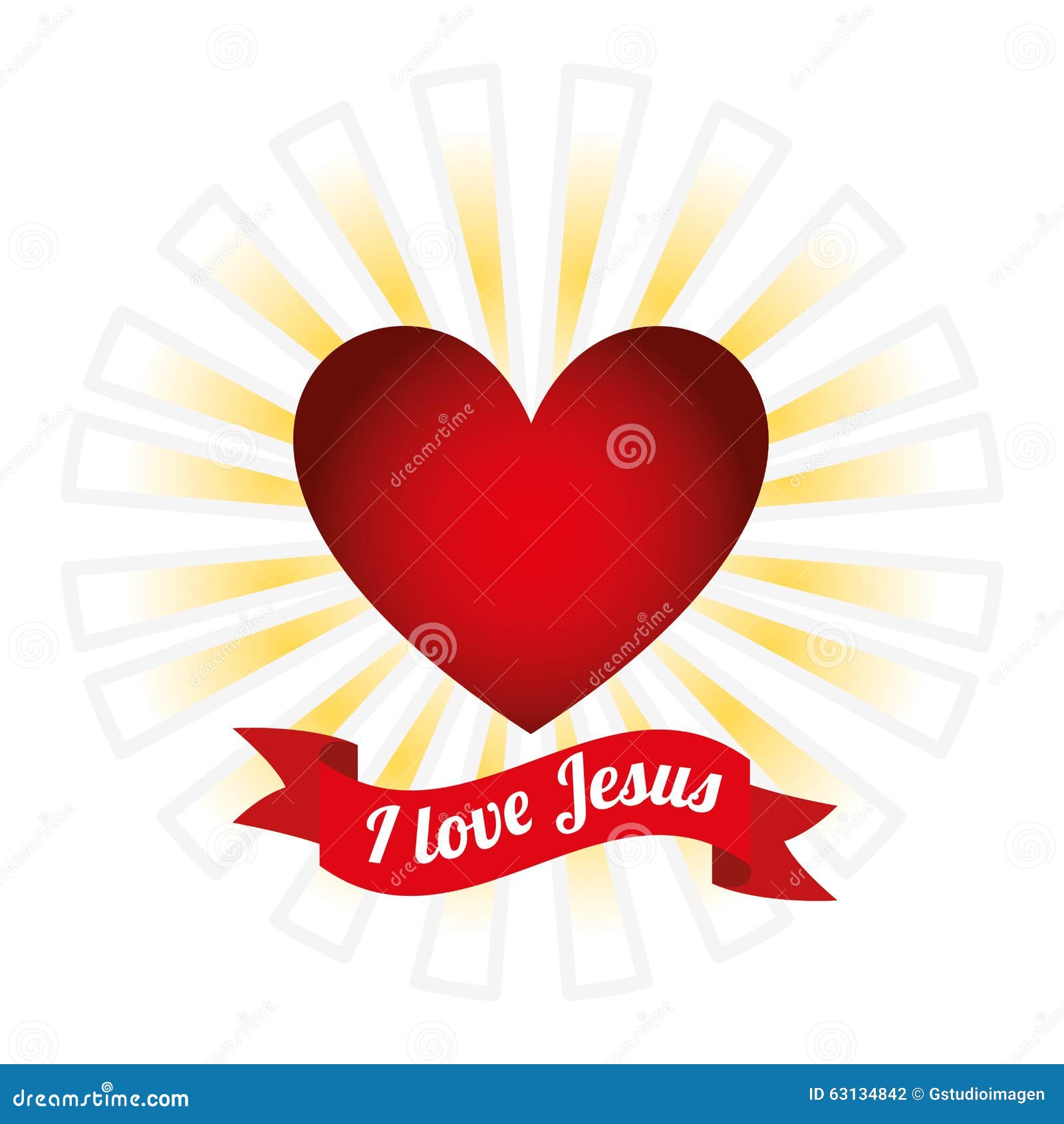 I love jesus design stock vector. Illustration of christ - 63134842