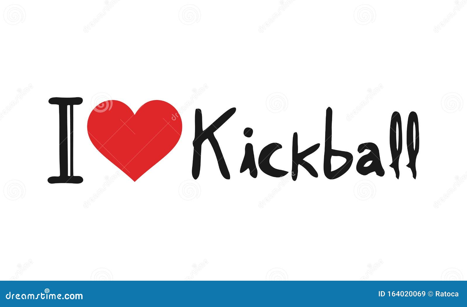 I love kickball symbol stock vector. Illustration of icon - 164020069