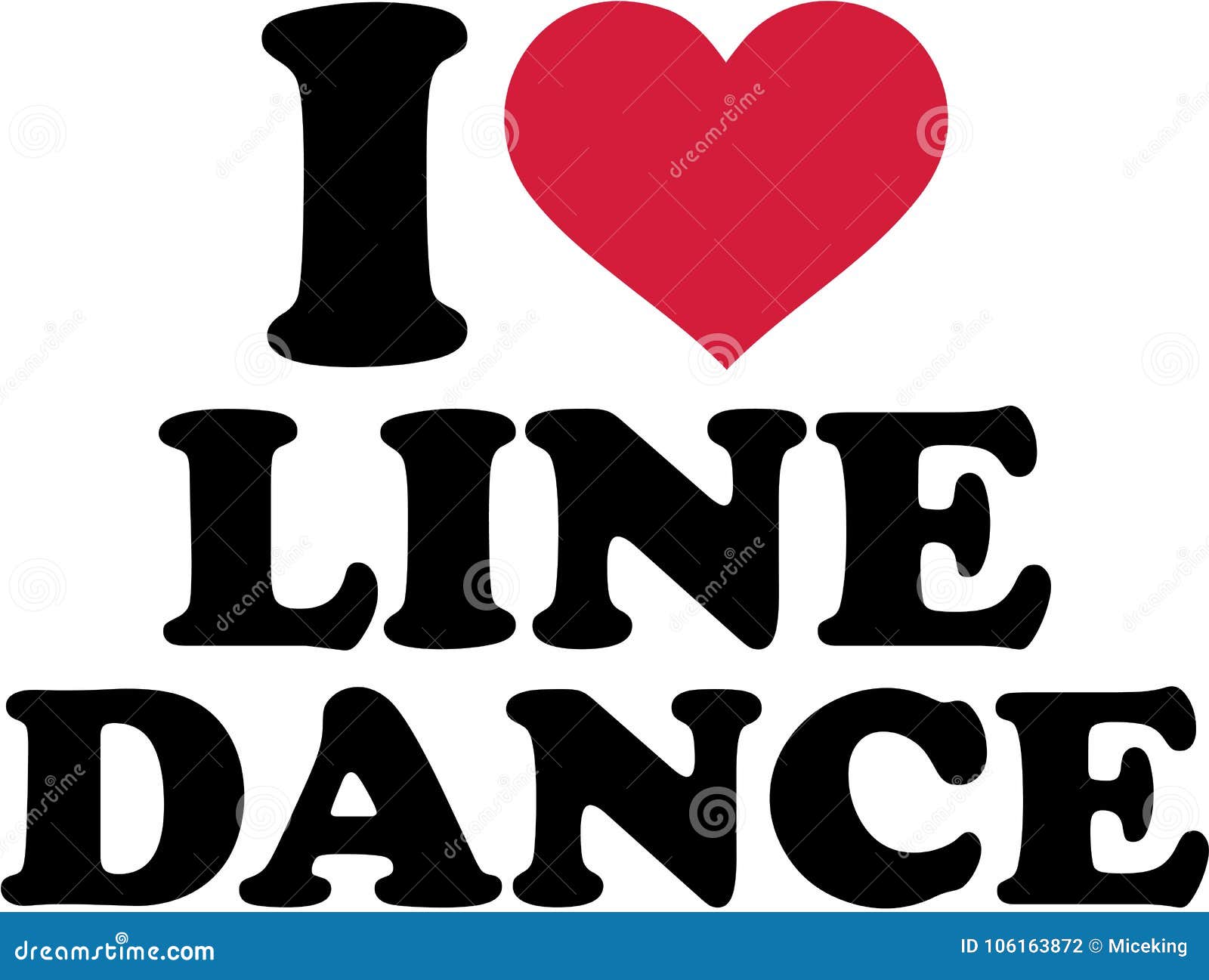 I love Line dance stock vector. Illustration of cowgirl - 106163872